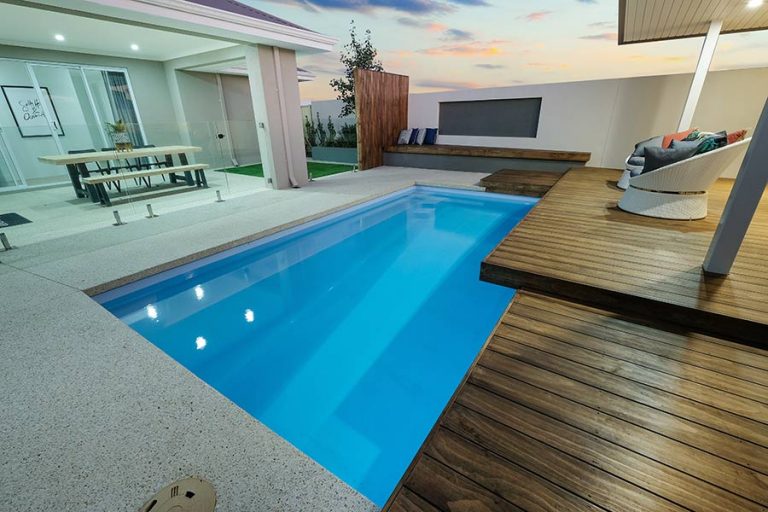 "Positano" Small Pool | Pool Colour : Hamptons Blue - Buccaneer Pools Perth